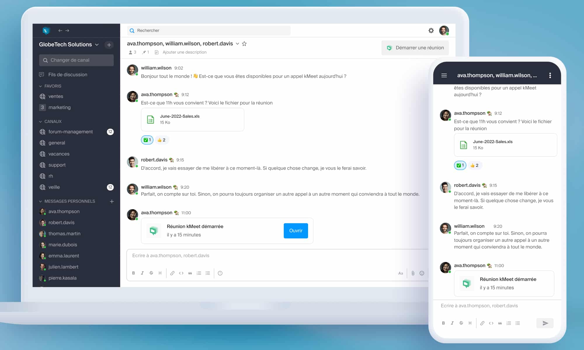 kChat : la messagerie instantanée sécurisée avec une IA souveraine • Infomaniak